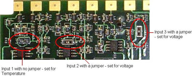 9120 Analog Input Board Jumper Settings