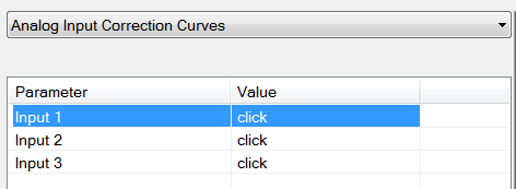 Analog Input Correction Curves