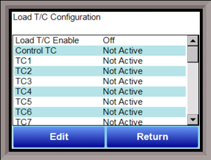 Load T/C Configuration