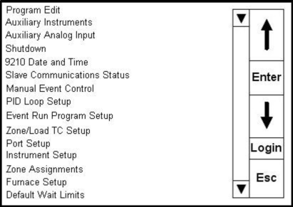 Configuration Menu