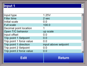 Analog Input Setup