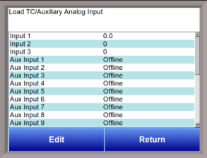 Load TC/Auxiliary Analog Input