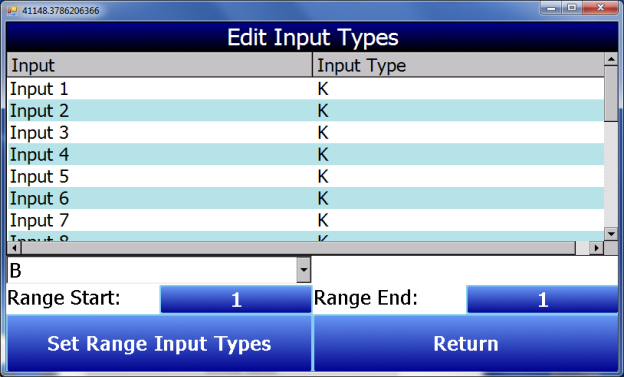 Edit Input Types