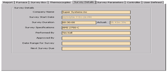Manually Creating a Survey Record