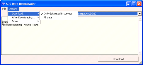 Downloading Data with SDS Reporter
