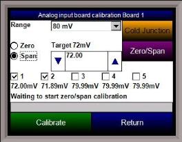 Input – Span Calibration