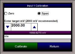 Input – Span Calibration