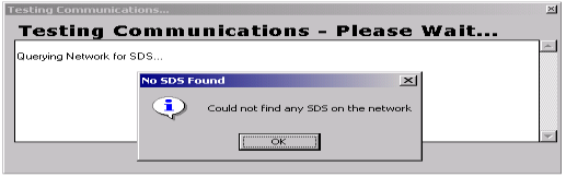 SDS à Perform Comms Test
