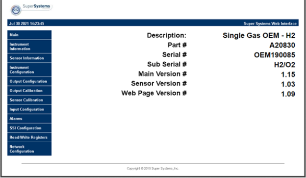 Instrument Information