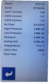 Instrument Information & Diagnostics Menu