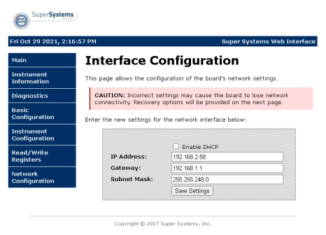 Network Configuration
