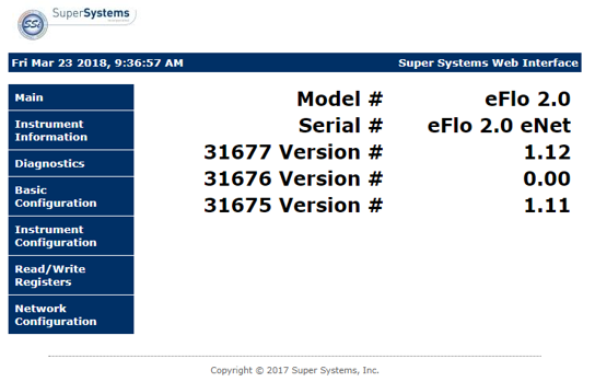 Instrument Information