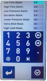 Basic Configuration - Flow Alarm Menu
